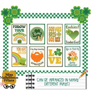 St.patrick's Day March Bulletin Board Kit, Holiday Classroom Decor ...