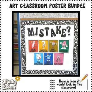 Art Classroom Rules Poster Bundle, Art Classroom Decor, Art Teacher ...