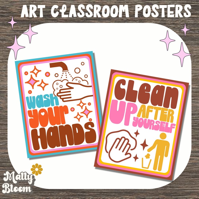 Art Classroom Rules and Procedure Poster Bundle Art Classroom - Etsy