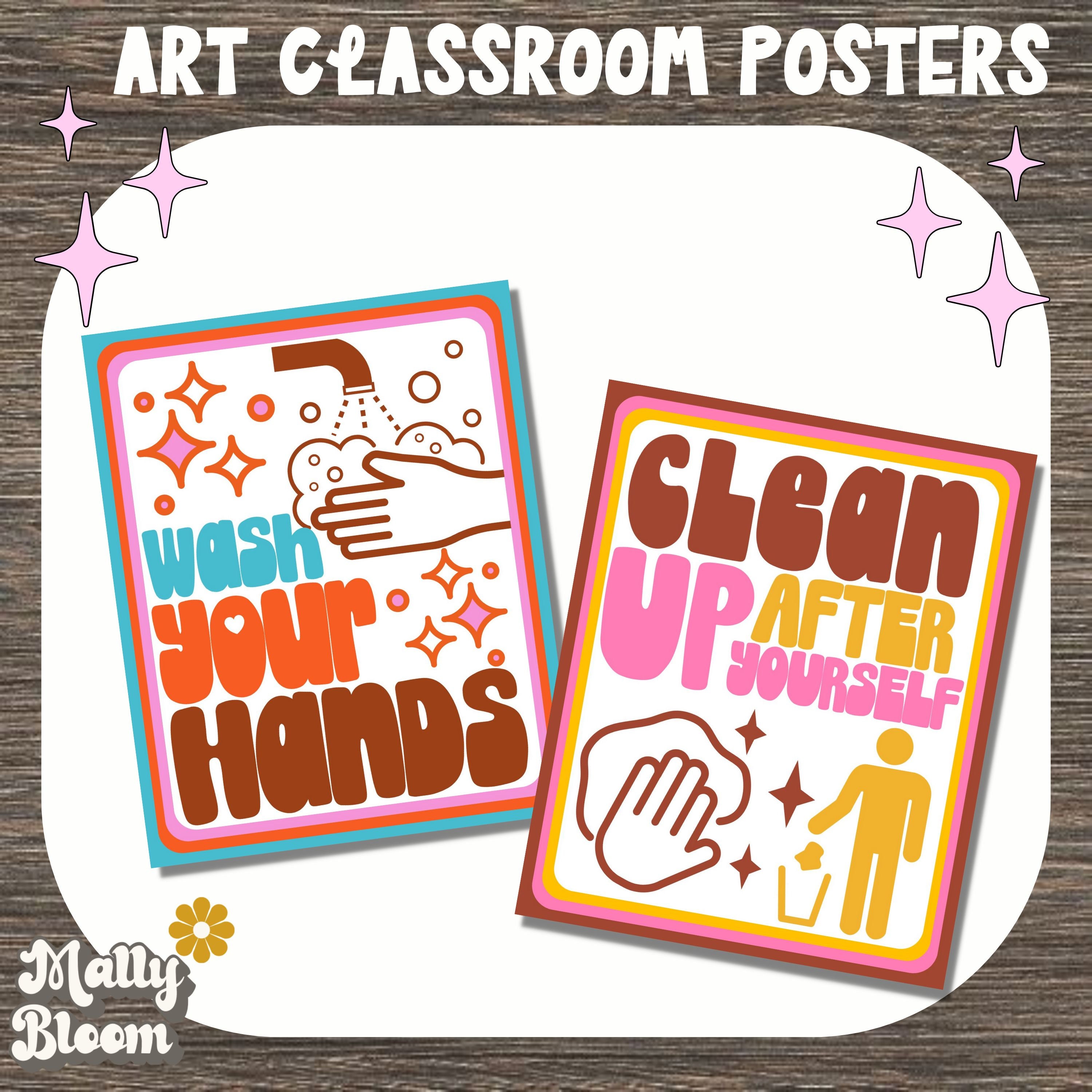 Art Classroom Rules and Procedure Poster Bundle Art Classroom - Etsy