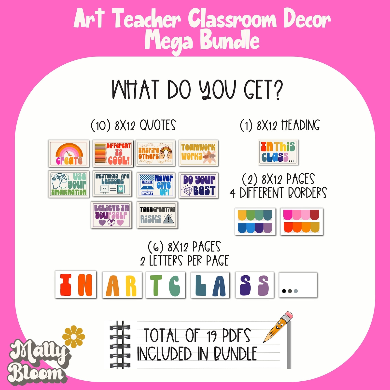 Art Classroom Decor Bundle Elements of Art Principles of - Etsy