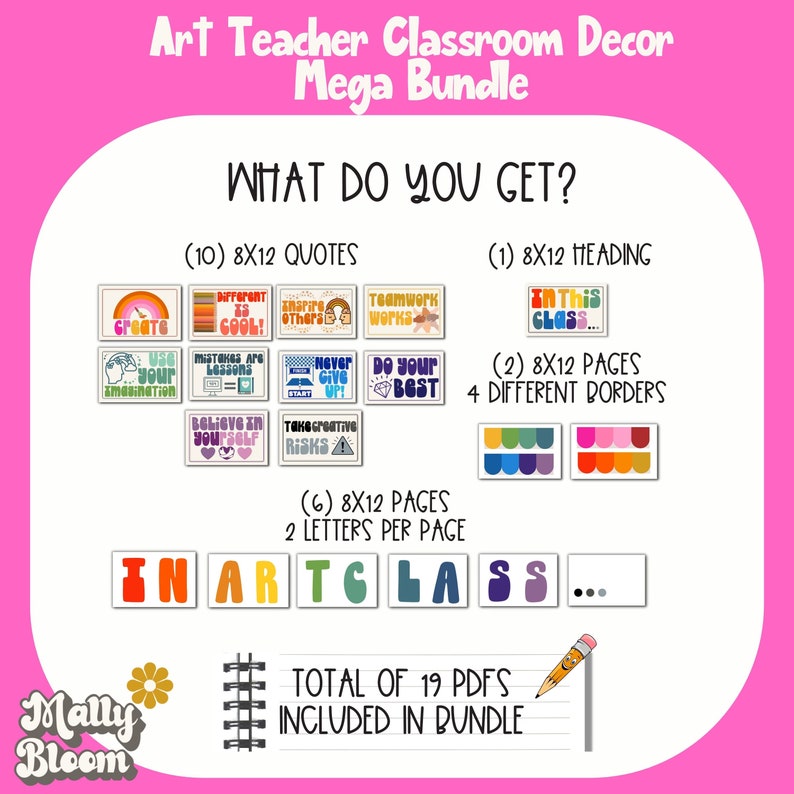 Art Classroom Decor Bundle Elements of Art Principles of - Etsy