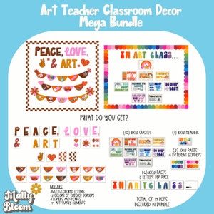Rainbow Elements of Art Classroom Decor Bundle,principles of Design ...