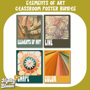 Elements of Art Poster Bundle, Art Elements Decor Bundle, Art Teacher ...