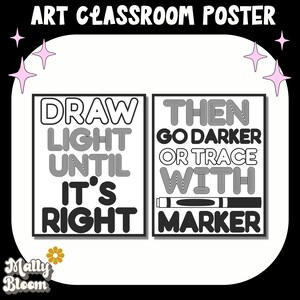 Art Classroom Poster, Art Room Decor, Art Teacher Bulletin Board ...