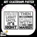 Art Classroom Poster, Art Room Decor, Art Teacher Bulletin Board ...