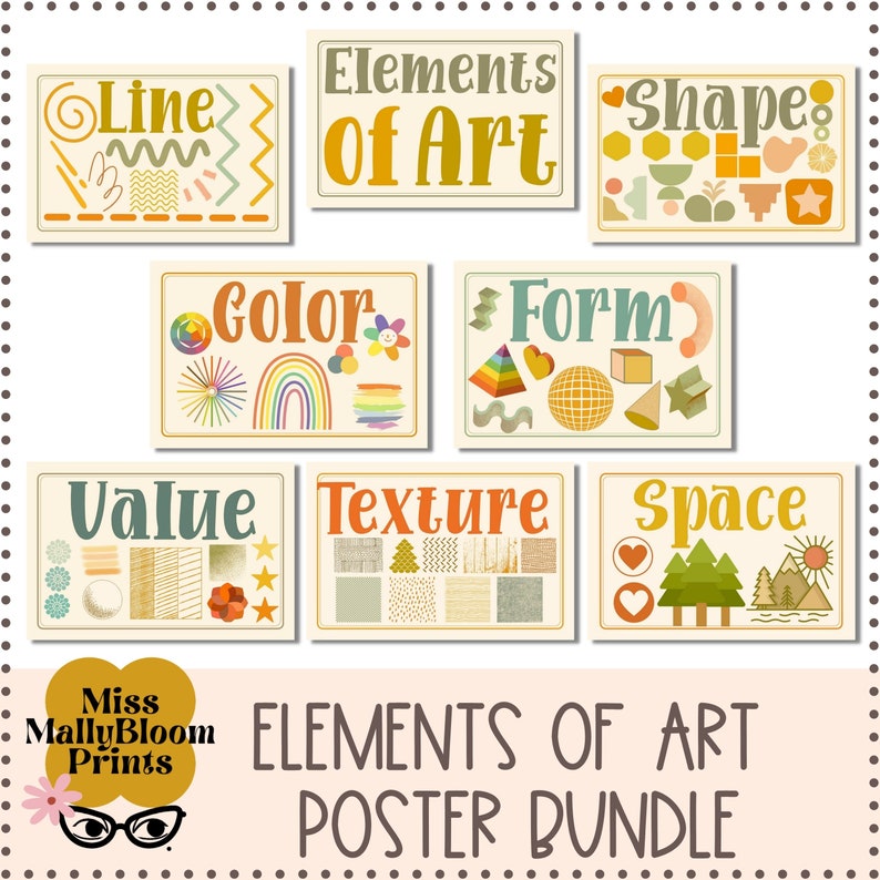 Elements and Principles Poster Bundle Principles of Design - Etsy