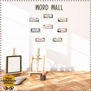 Classroom Word Wall Art, Classroom Labels, Classroom Decor, Word Wall ...