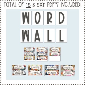 Classroom Word Wall Art, Classroom Labels, Classroom Decor, Word Wall ...