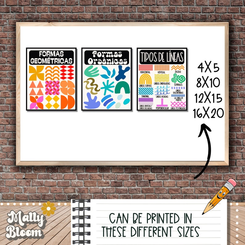 Art Classroom Spanish Poster Bundle Art Classroom Decor - Etsy