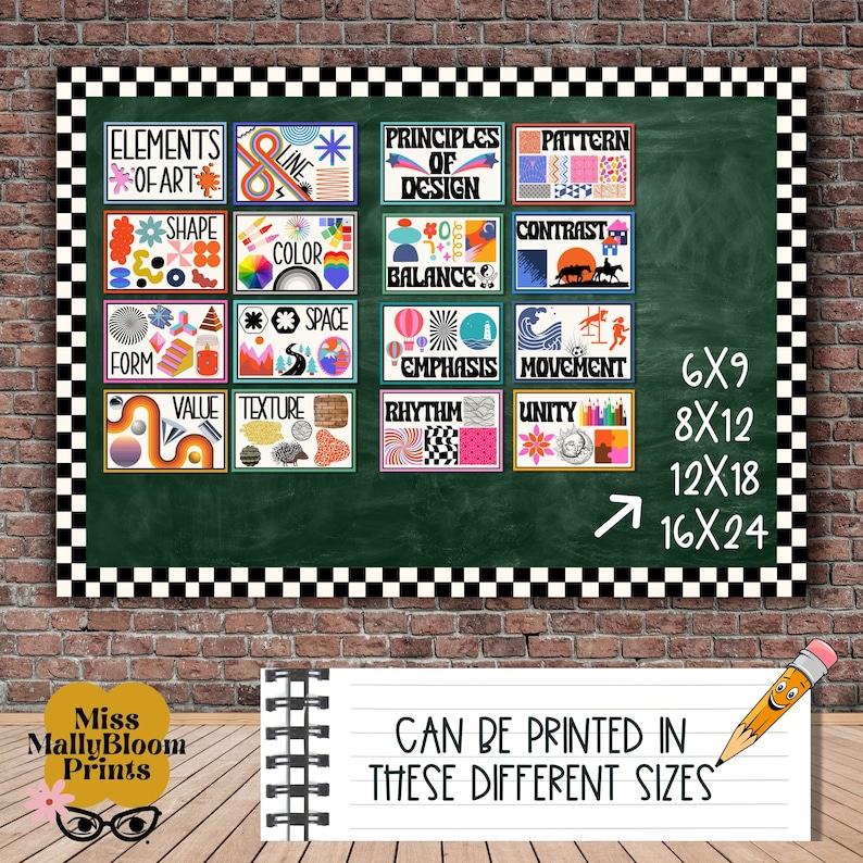 Elements of Art Principles of Design Poster Bundle Classroom - Etsy