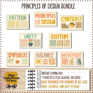 Classroom Poster Bundle Principles of Design Art Classroom - Etsy