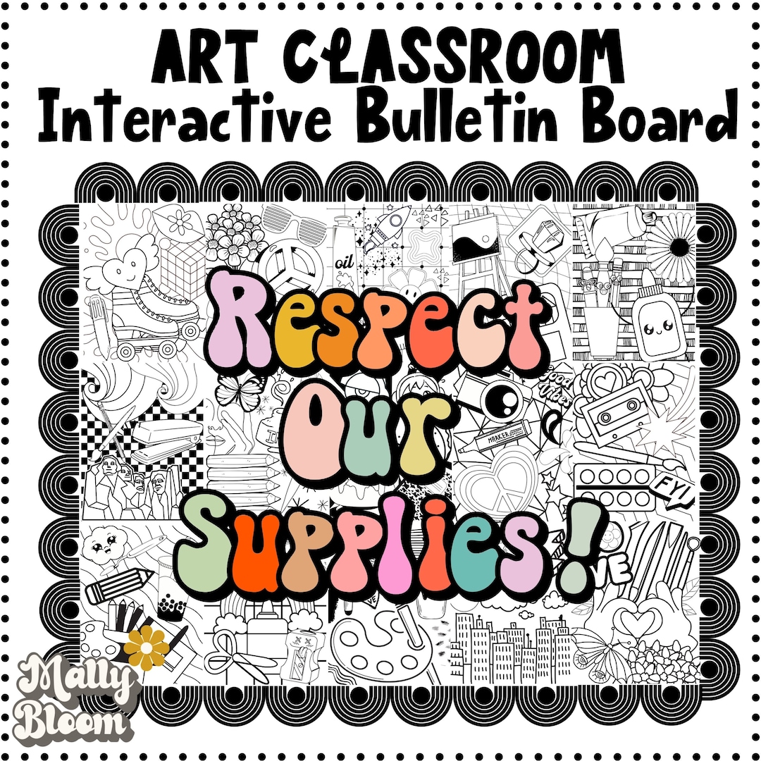 Art Classroom Decor, Bulletin Board Kit, Art Room Decor, Art Teacher ...