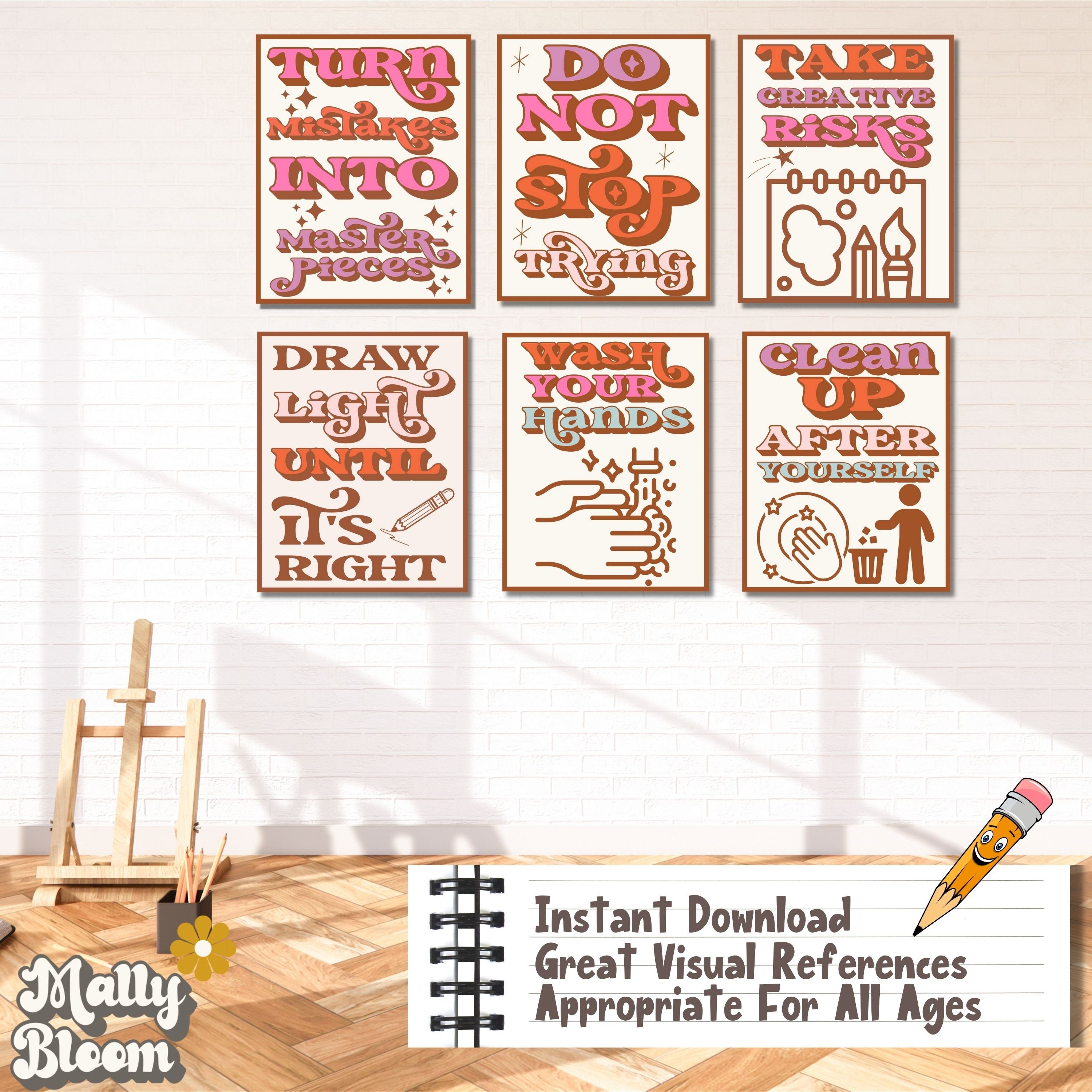 Art Classroom Procedure Poster, Art Room Decor, Art Teacher Bulletin ...