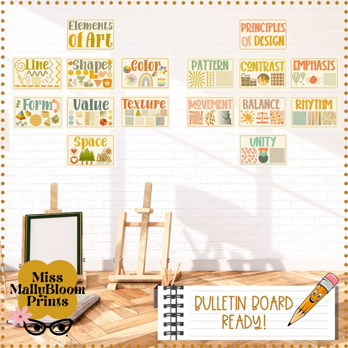 Elements and Principles Poster Bundle Principles of Design - Etsy