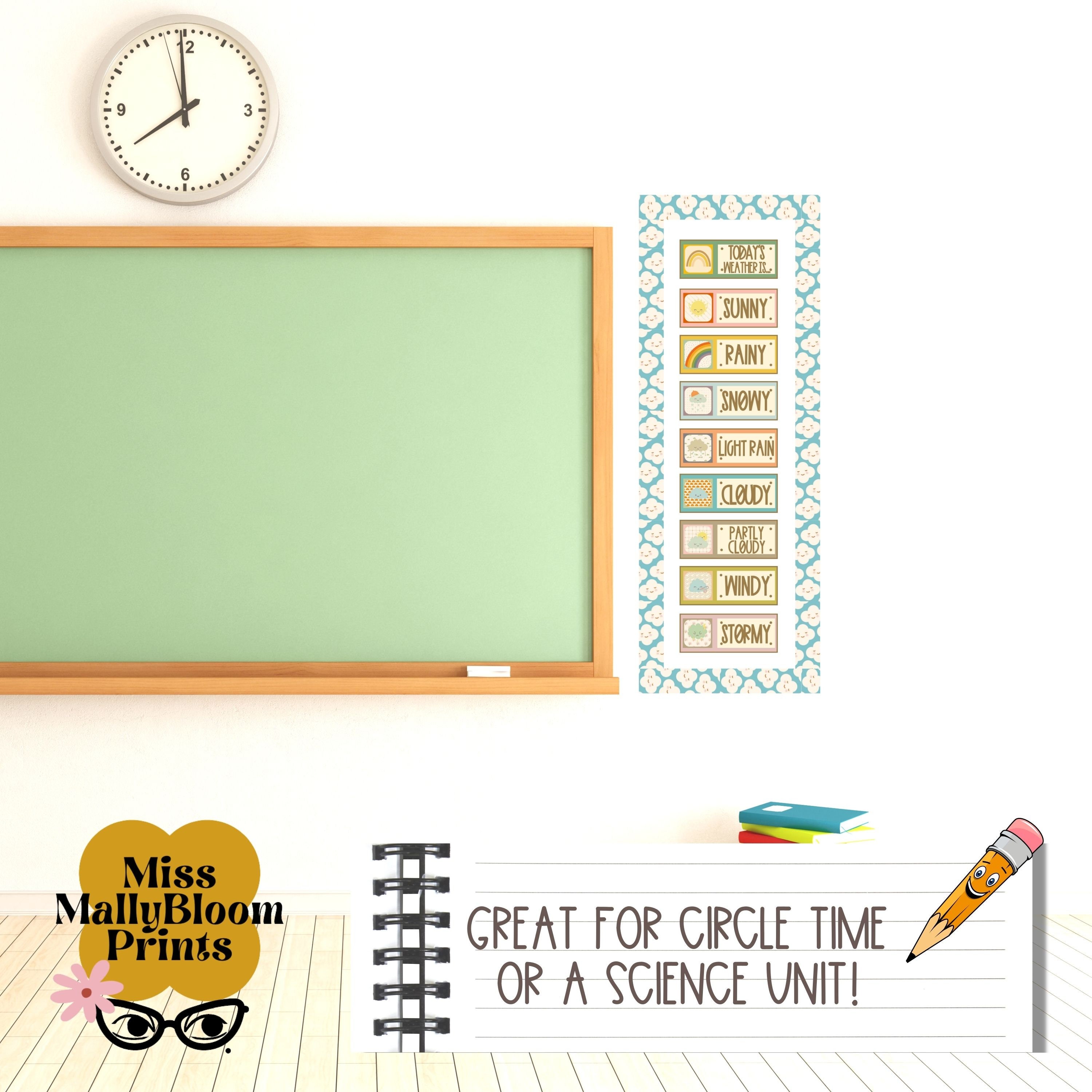 Weather Themed Bulletin Board Kit or Classroom Weather Decor - Etsy