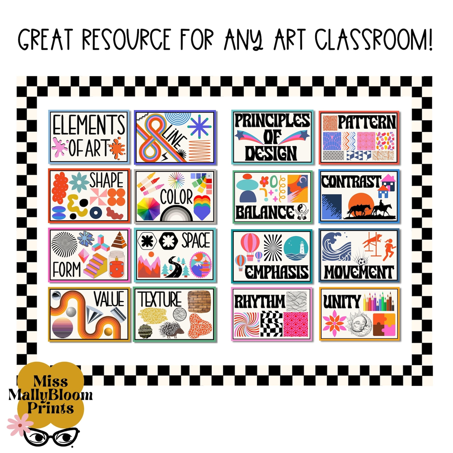 Elements of Art Principles of Design Poster Bundle Classroom - Etsy UK