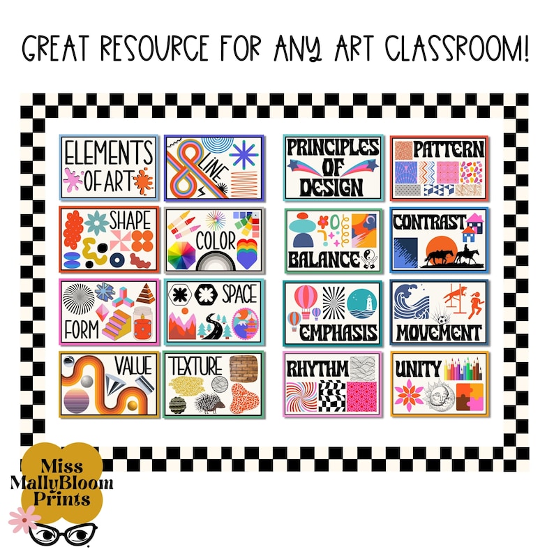 Elements of Art Principles of Design Poster Bundle Classroom - Etsy
