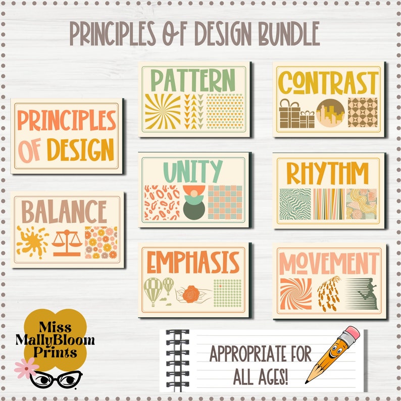 Classroom Poster Bundle Principles of Design Art Classroom - Etsy