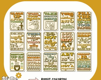 Growth Mindset Classroom Rules Poster Art Classroom Decor - Etsy