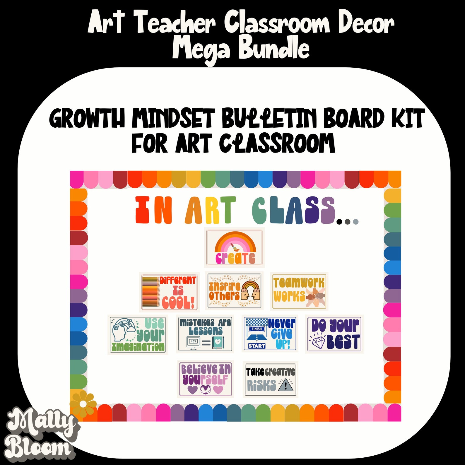 Rainbow Elements of Art Classroom Decor Bundle,principles of Design ...