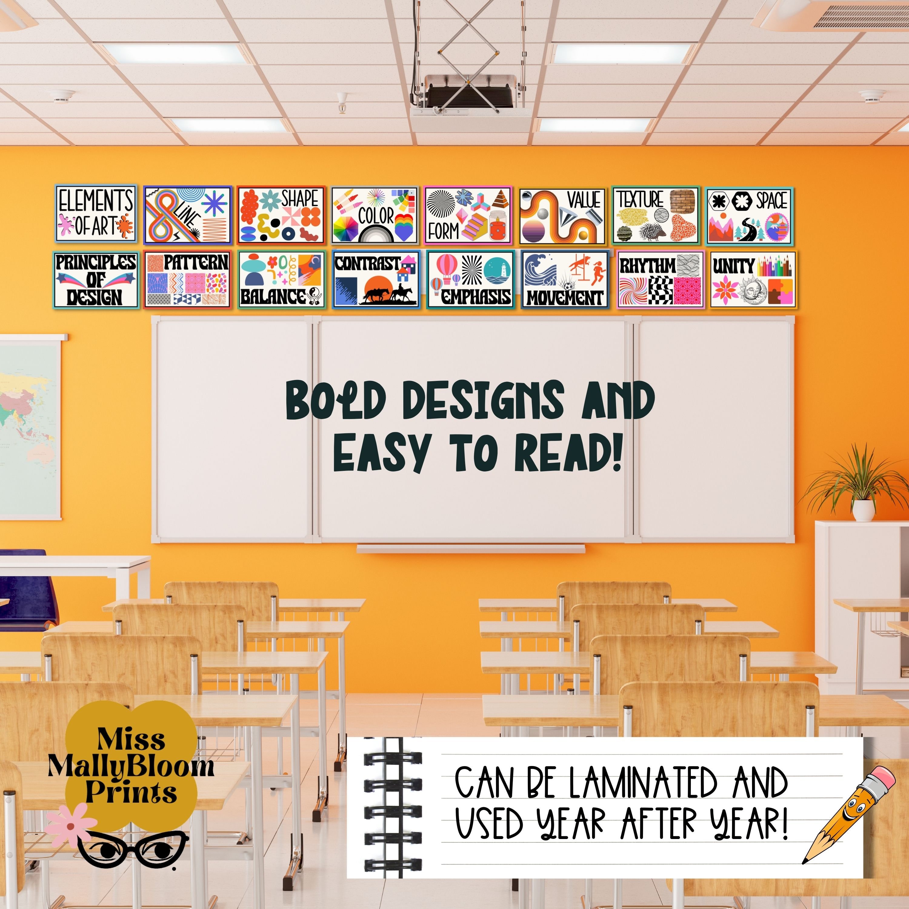 Elements of Art Principles of Design Poster Bundle Classroom - Etsy ...