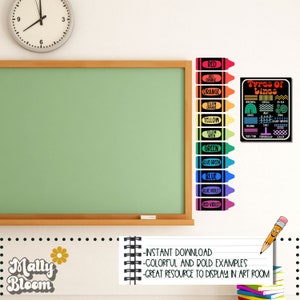 Art Classroom Poster Printable, Classroom Decor, Classroom Poster ...