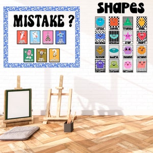 Art Classroom Shapes Poster Bundle, Shapes Classroom Decor, Art Teacher ...