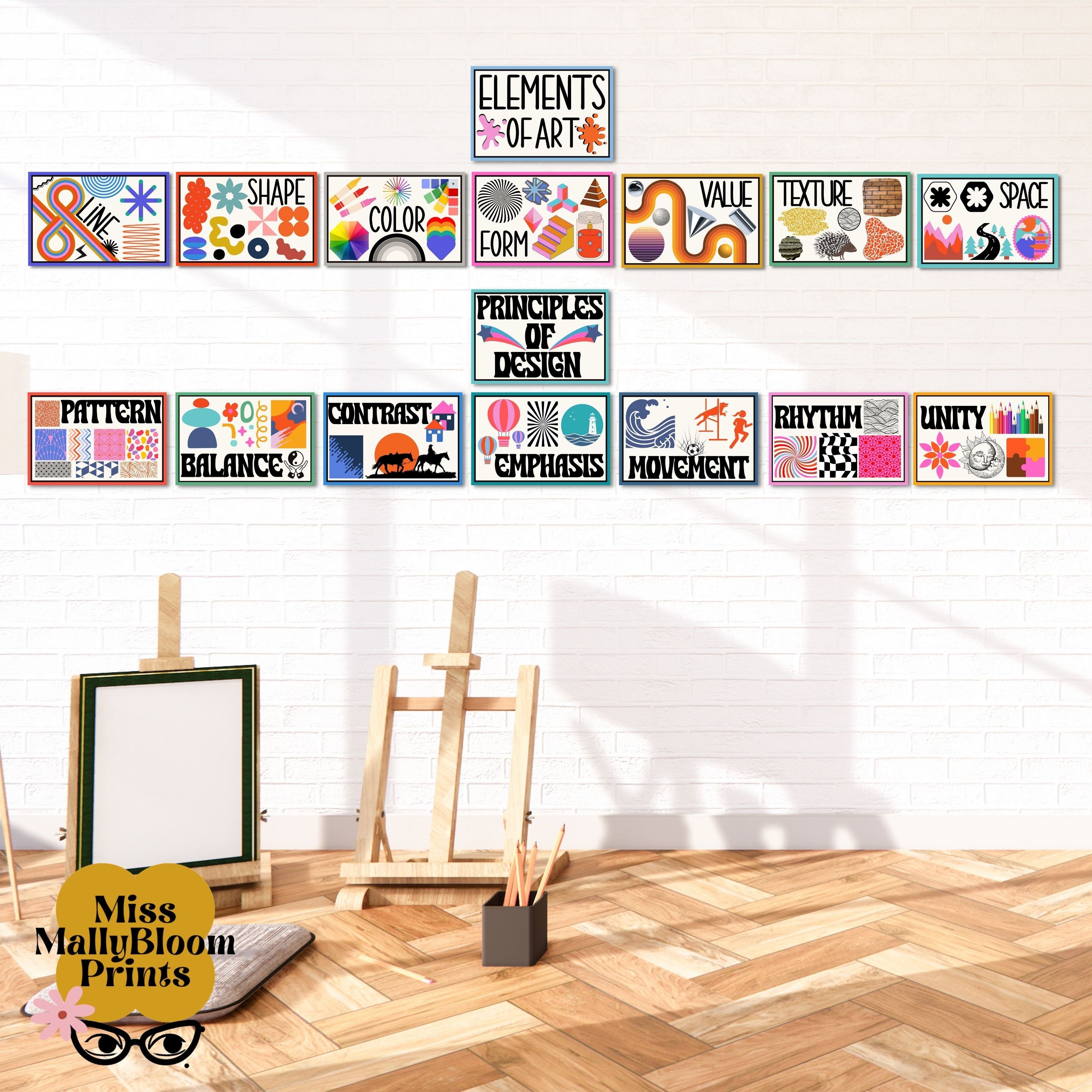 Elements of Art Principles of Design Poster Bundle Classroom - Etsy UK
