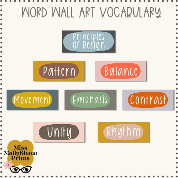 Elementary Art Vocabulary Words