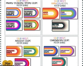 Primary Secondary Colors Poster - Etsy