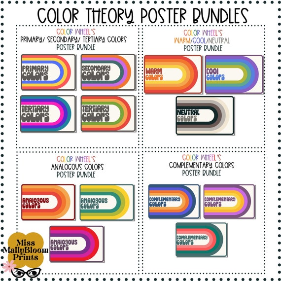 Art Classroom Decorcolor Theory Poster Bundlecolor Wheelart - Etsy ...