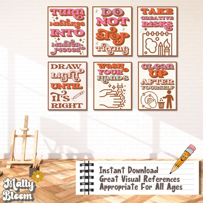 Growth Mindset Classroom Rules Poster Art Classroom Decor - Etsy