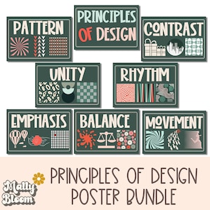 Elements and Principles Poster Bundle, Principles of Design, Elements ...