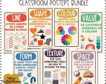 Elements of Art Poster Bundle Classroom Decor Classroom - Etsy