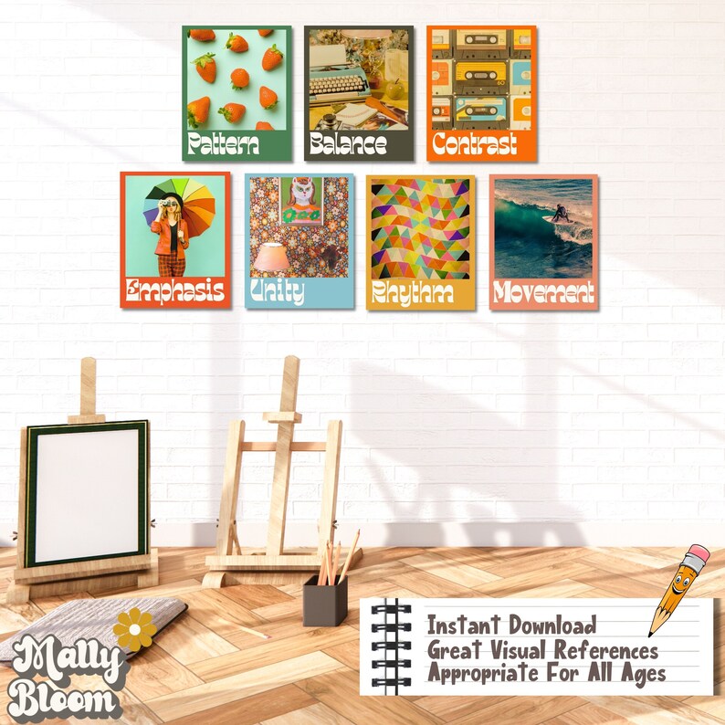 Principles of Design Poster Bundle Elements and Principles - Etsy