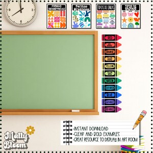 Art Classroom Spanish Poster Bundle, Art Classroom Decor, Classroom ...