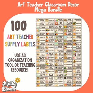 Art Classroom Decor Bundle, Elements of Art, Principles of Design ...