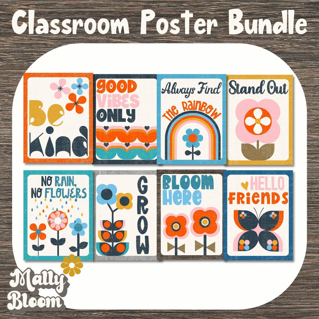 Growth Mindset Poster Bundle, Classroom Quotes Decor, Bulletin Board ...