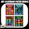 Art Classroom Rules and Procedure Poster Bundle,growth Mindset,art ...