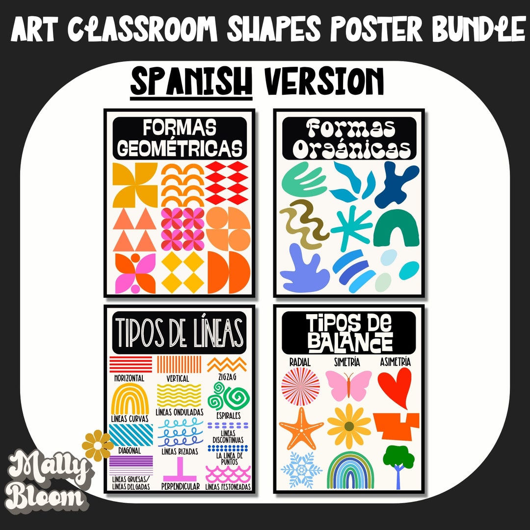 Art Classroom Spanish Poster Bundle, Art Classroom Decor, Classroom ...