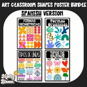 Art Classroom Spanish Poster Bundle, Art Classroom Decor, Classroom ...