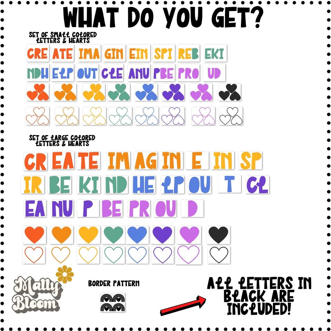 Art Bulletin Board Kit Art Room Decor Art Teacher Decor | Etsy