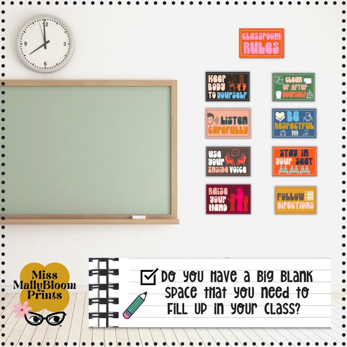 Classroom Rules Poster_bulletin Board Printables Classroom - Etsy