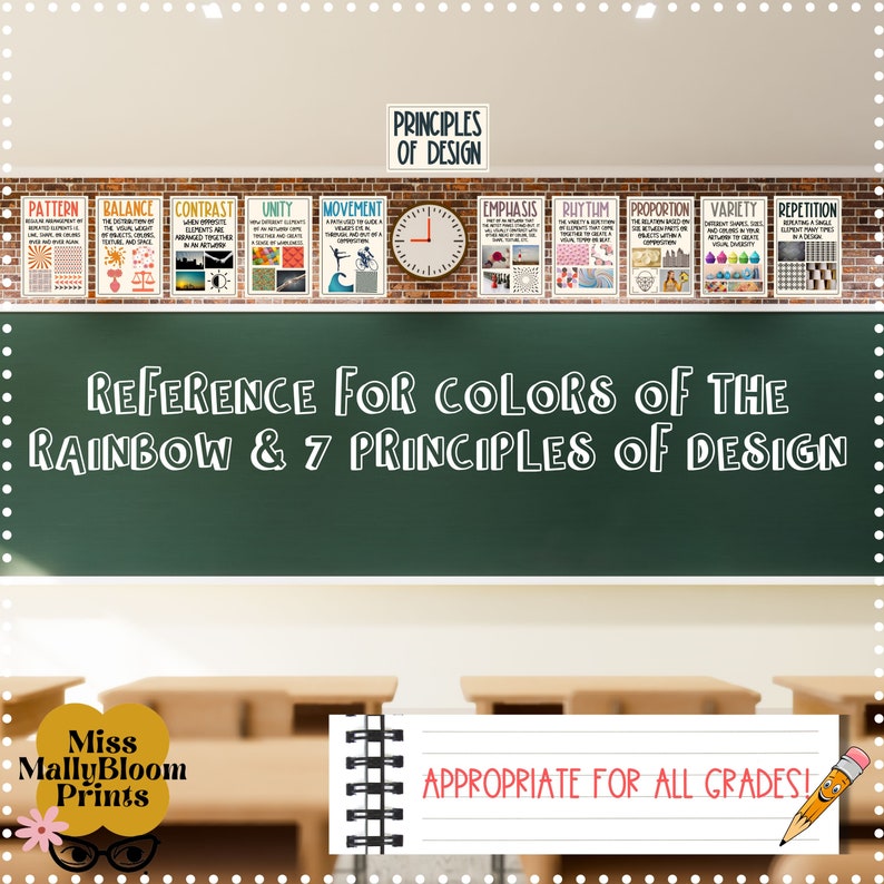 Classroom Poster Bundle , Principles of Design Classroom Decor Bundle ...
