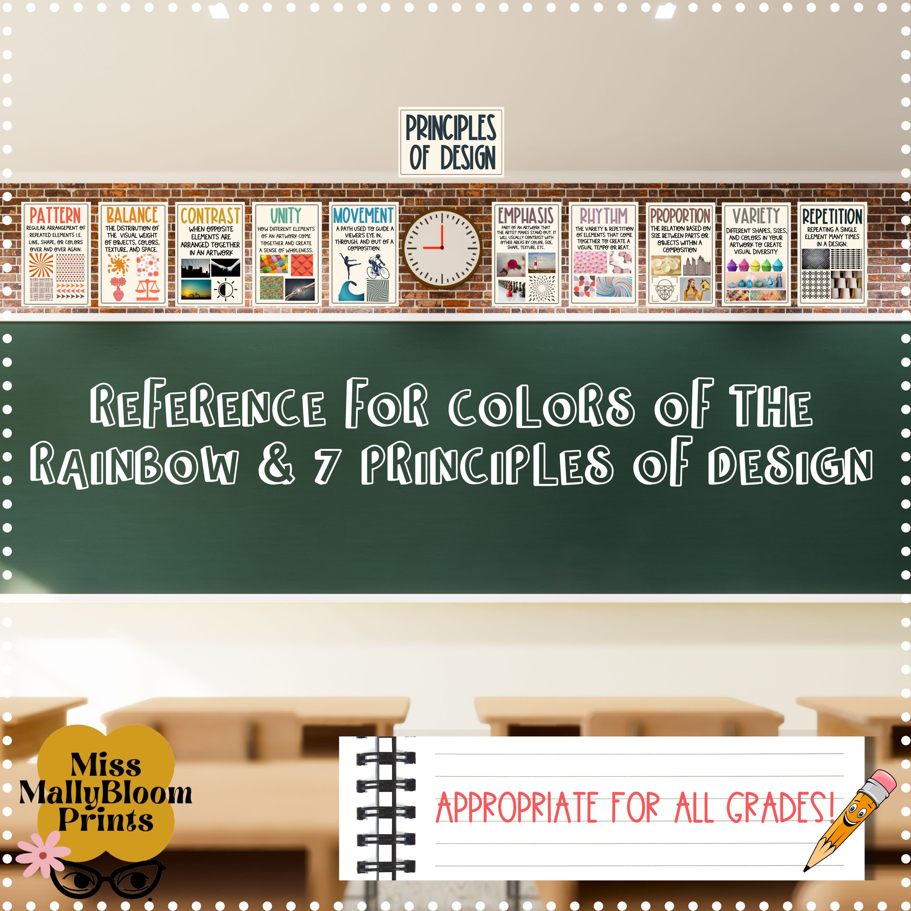 Classroom Poster Bundle , Principles of Design Classroom Decor Bundle ...