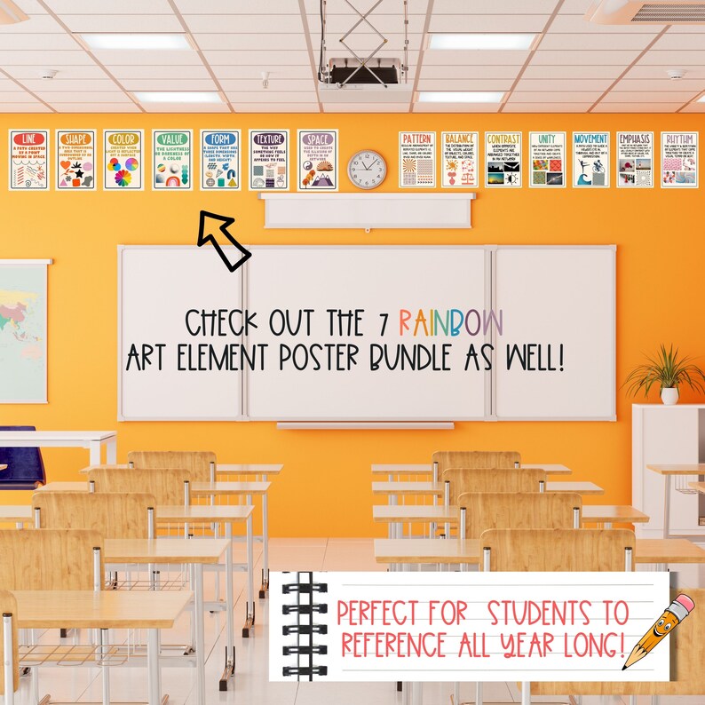 Classroom Poster Bundle Principles of Design Classroom Decor - Etsy