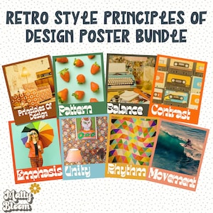 Principles of Design Poster Bundle, Elements and Principles, Art ...