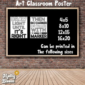 Art Classroom Poster, Art Room Decor, Art Teacher Bulletin Board ...