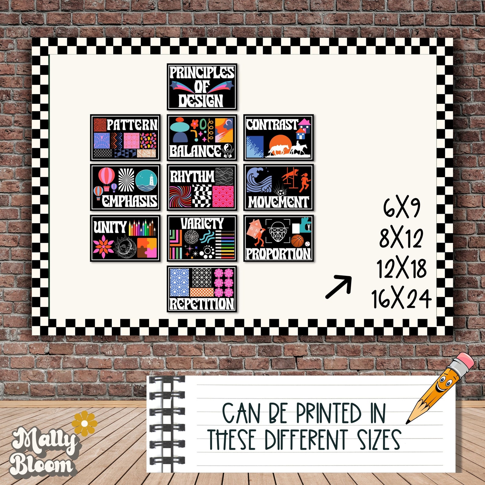 Elements of Art, Principles of Design Poster Bundle, Classroom Decor ...